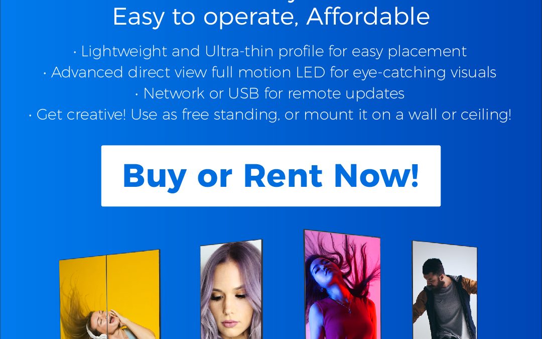 Portable LED Mobile Banner | Signcast Media Inc